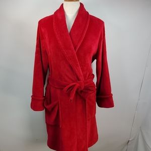 Charter Club | Intimates & Sleepwear | Charter Club Red Fleece Robe ...